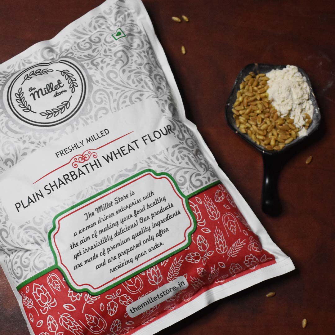 Plain Sharbati Atta - The Millet Store