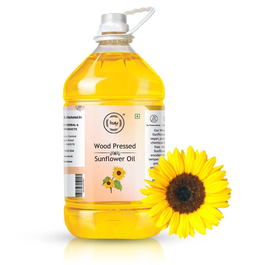 Wood Pressed Sunflower Oil - The Millet Store