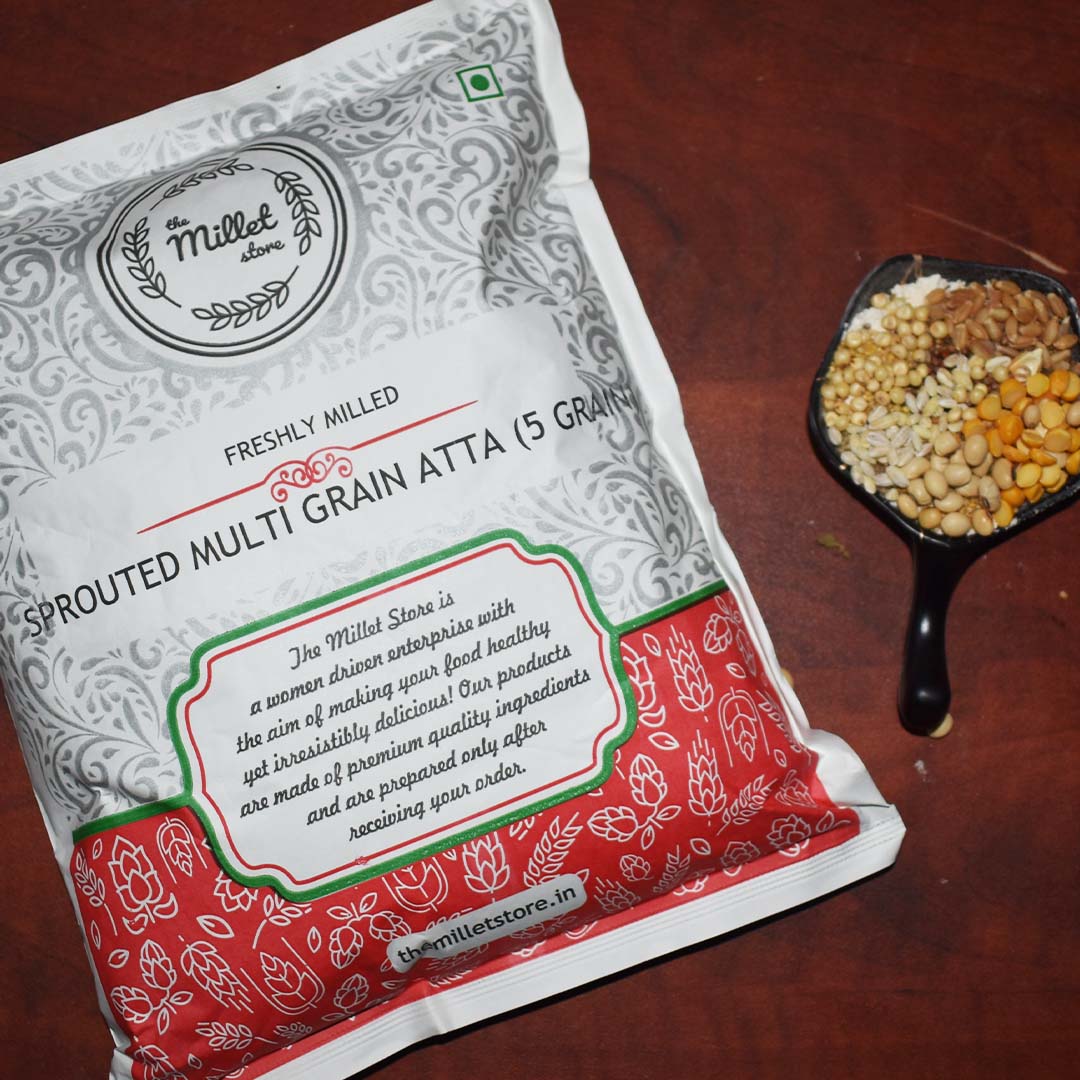 Sprouted Multi Grain Atta - The Millet Store