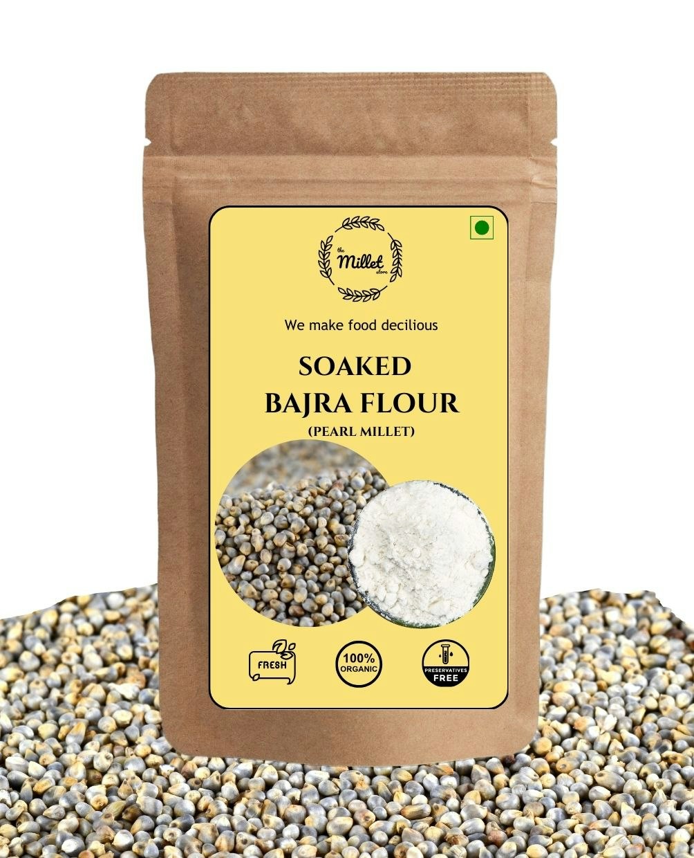 Soaked Activated Pearl Millet Flour The Millet Store