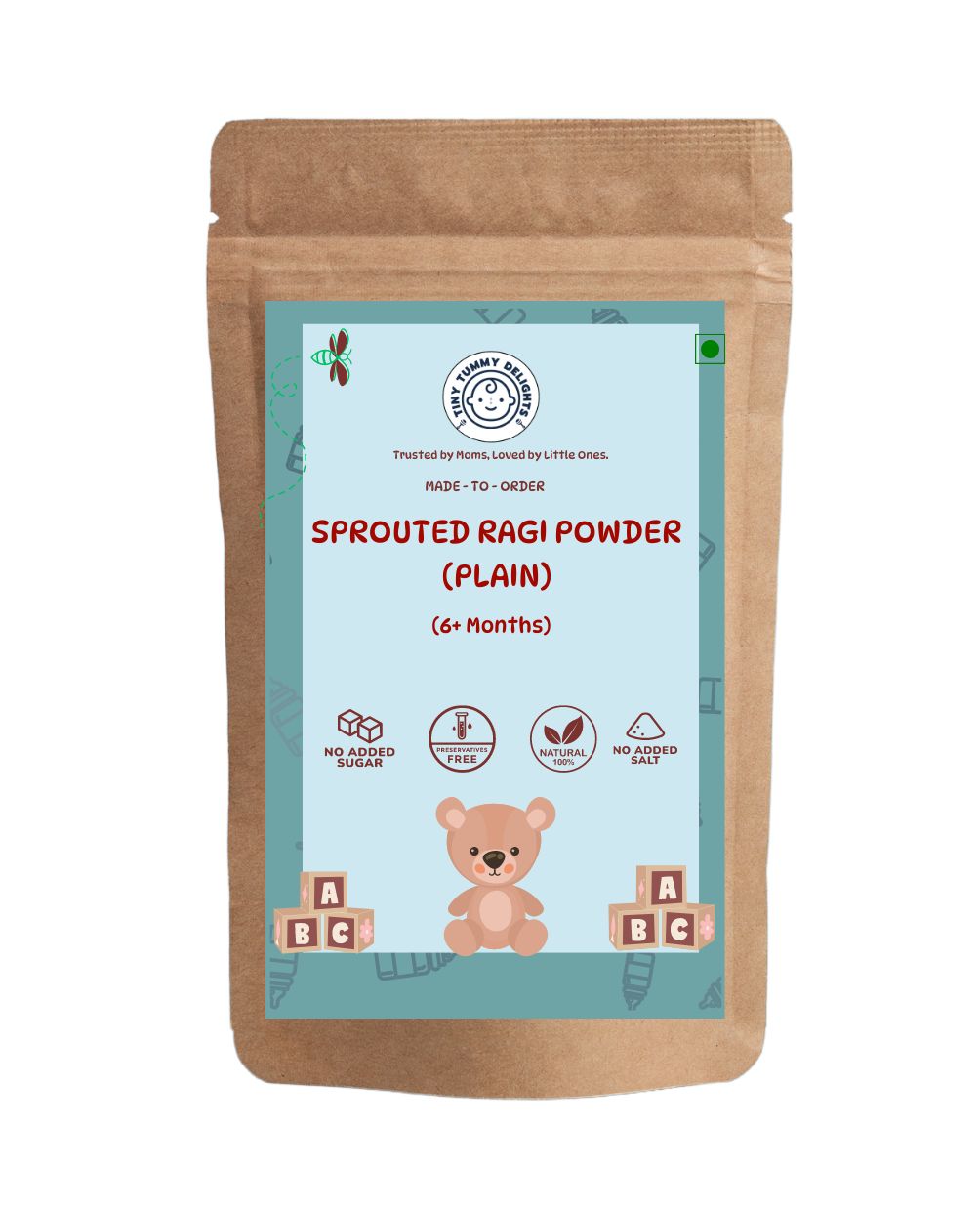 Sprouted Ragi Powder - 6+ Months - The Millet Store