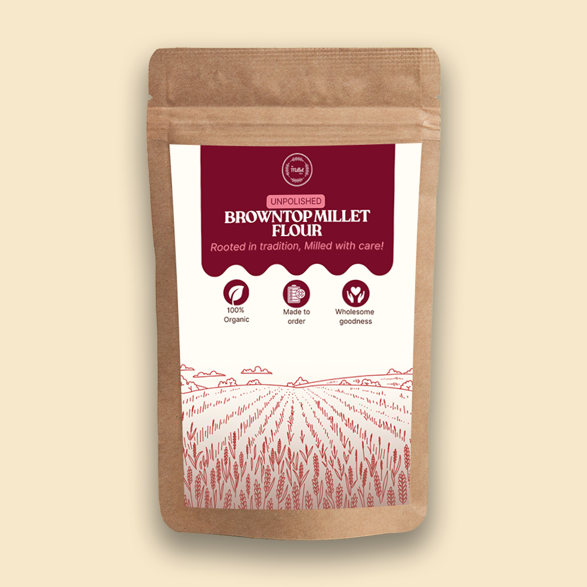 Unpolished Browntop Millet - The Millet Store
