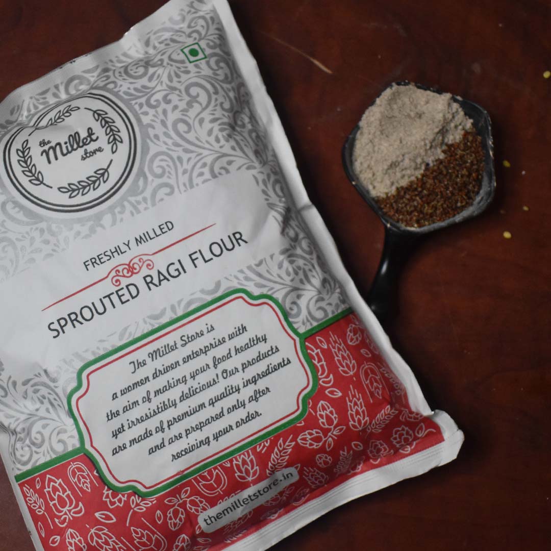 Sprouted Ragi flour - The Millet Store