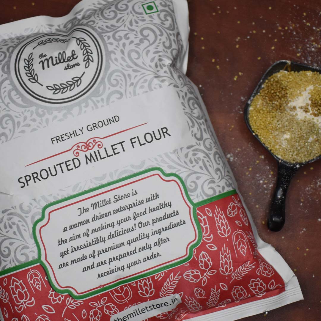 Sprouted Ragi flour - The Millet Store