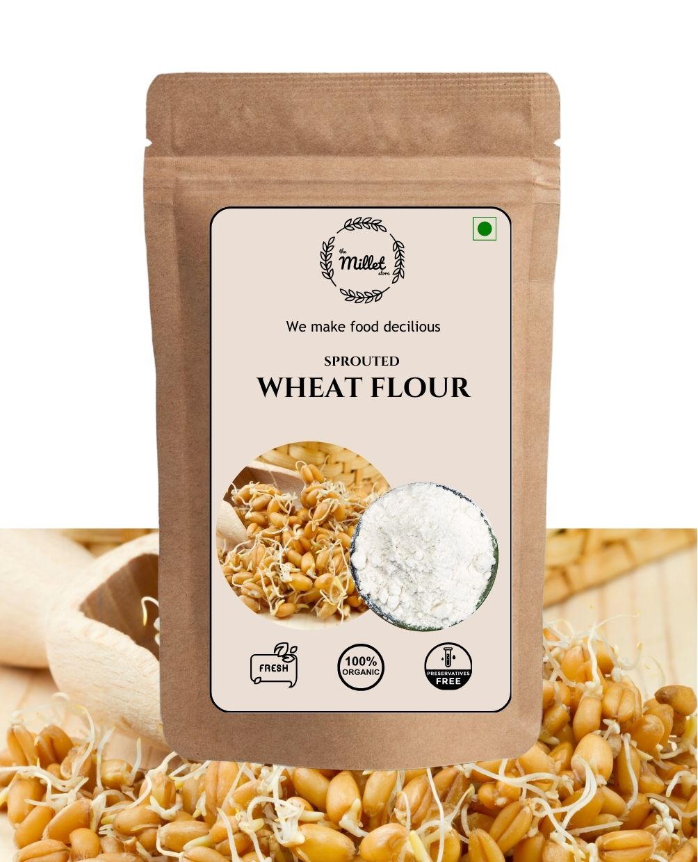 Sprouted Wheat Flour - The Millet Store