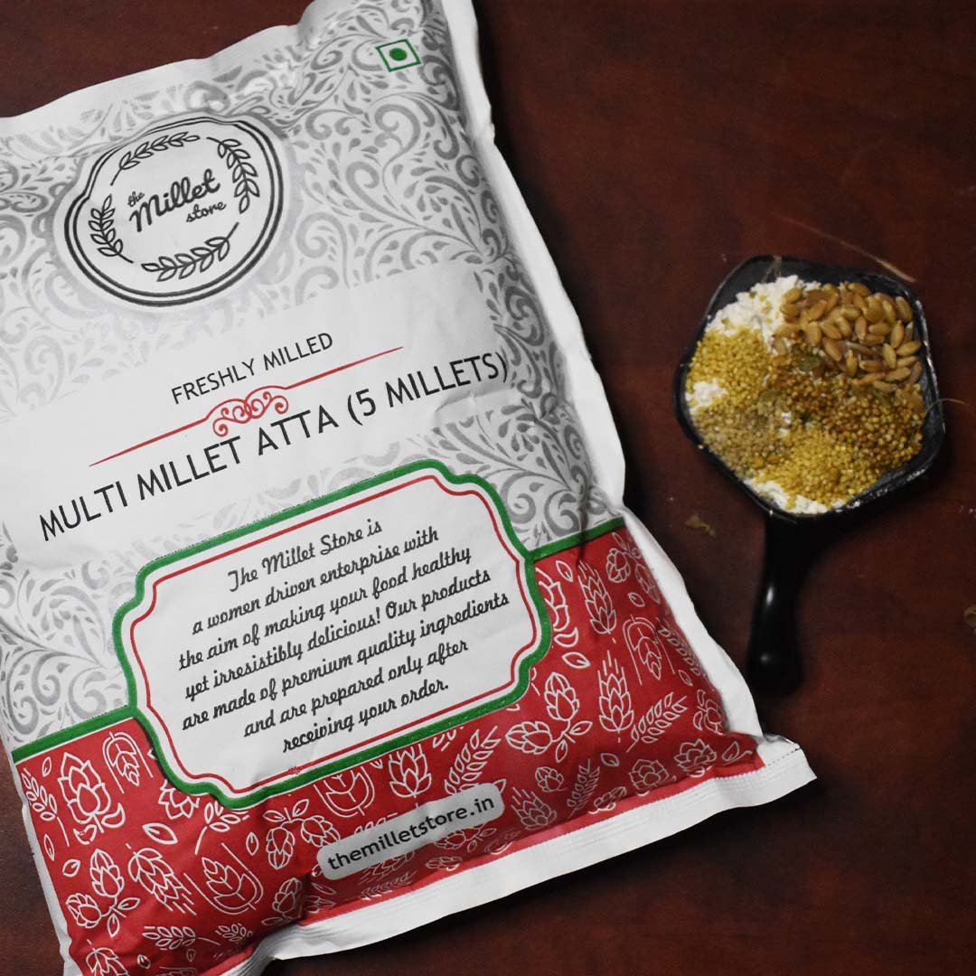 Multi Millet Atta (5 Millets) - The Millet Store